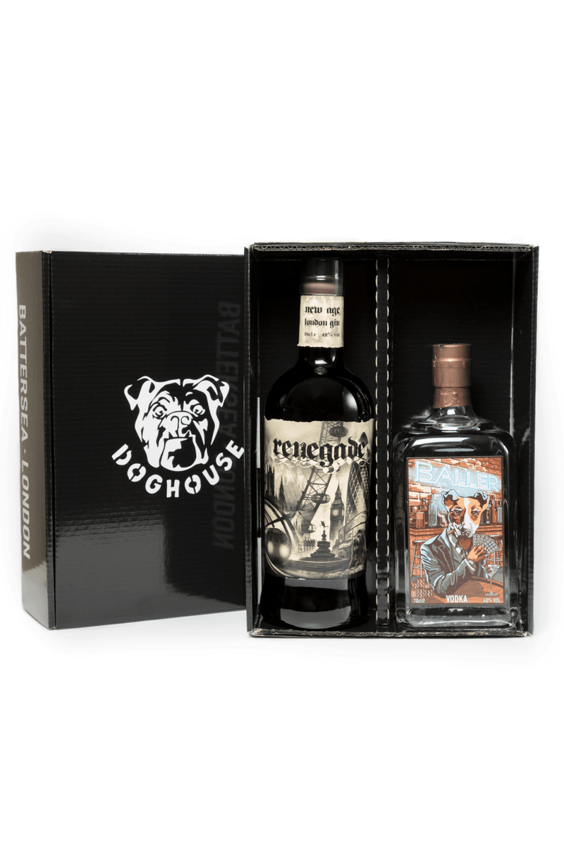 Baller Vodka (70cl) & Renegade Gin (70cl) Gift Set | Doghouse ...